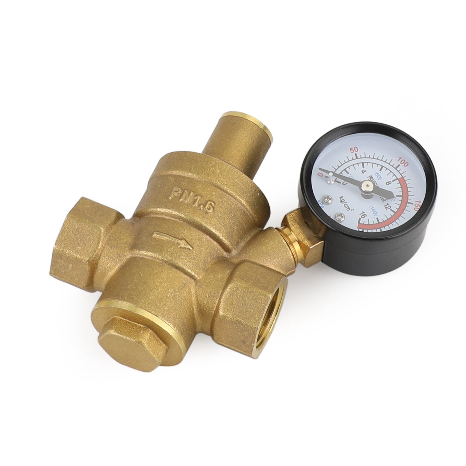 DN15 Brass Adjustable 1/2" Water Pressure Regulator Reducer With Gauge – Champoo