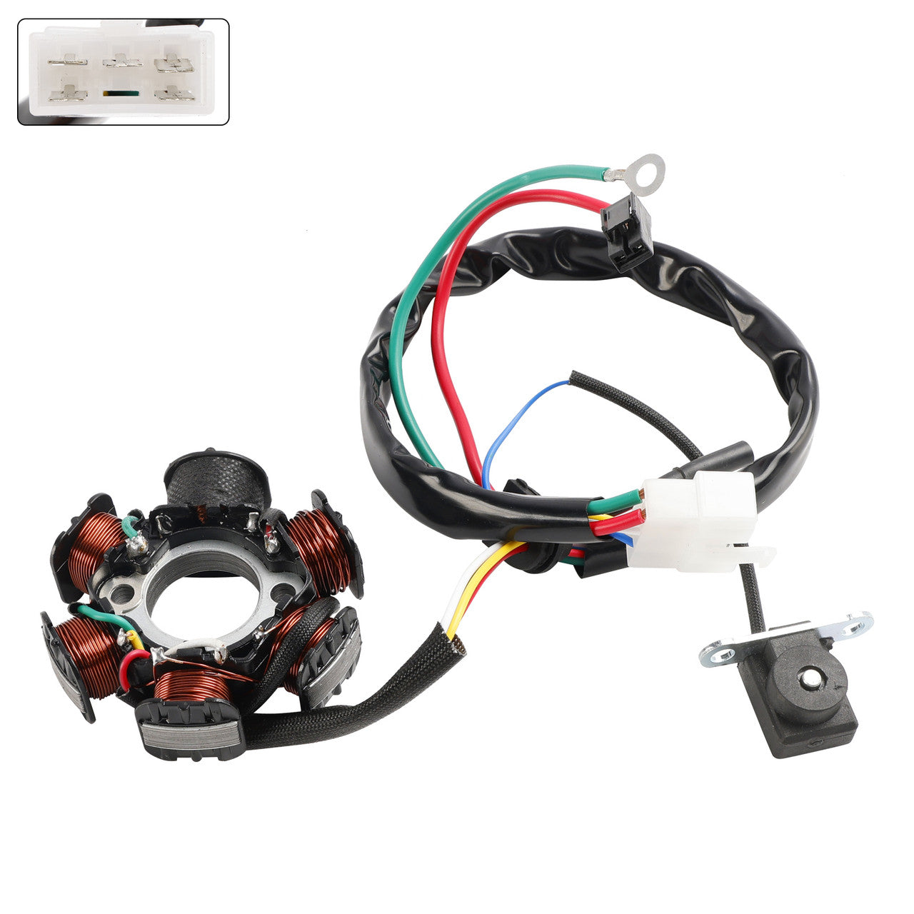 2000-2019 Suzuki DRZ400 DR-Z400 Magneto Coil Stator + Voltage Regulato ...