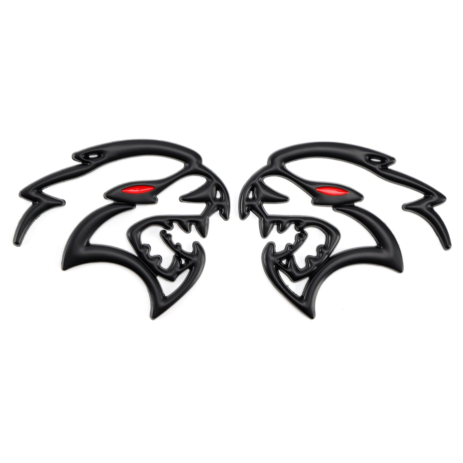 2x Hellcat Fender Side Emblem Badge Decal for SRT Hellcat Black – Champoo