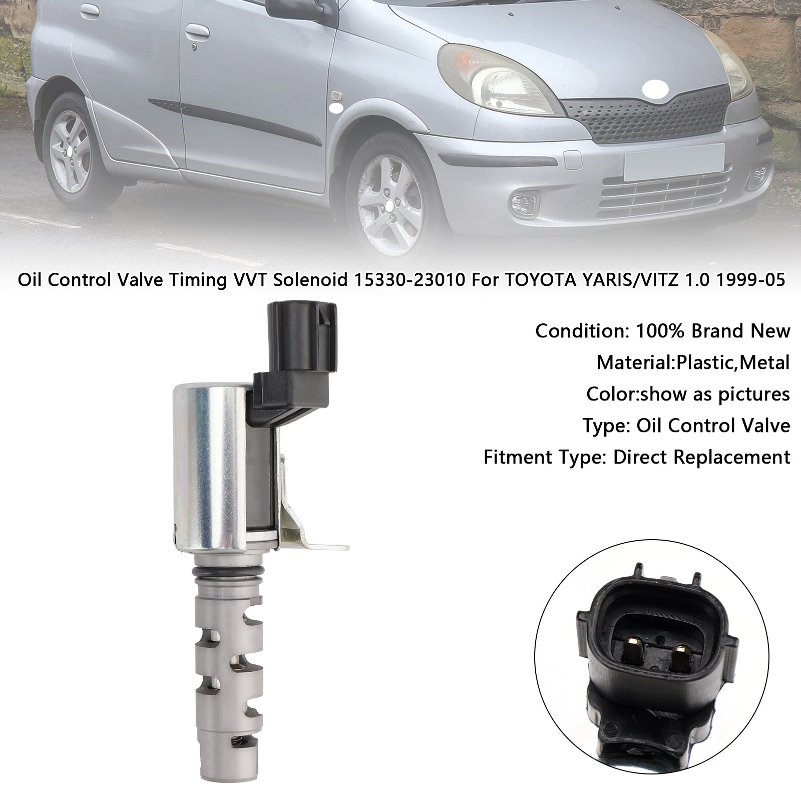 Toyota YARIS/VITZ 1.0 1999-2005 Oil Control Valve Timing VVT Solenoid ...