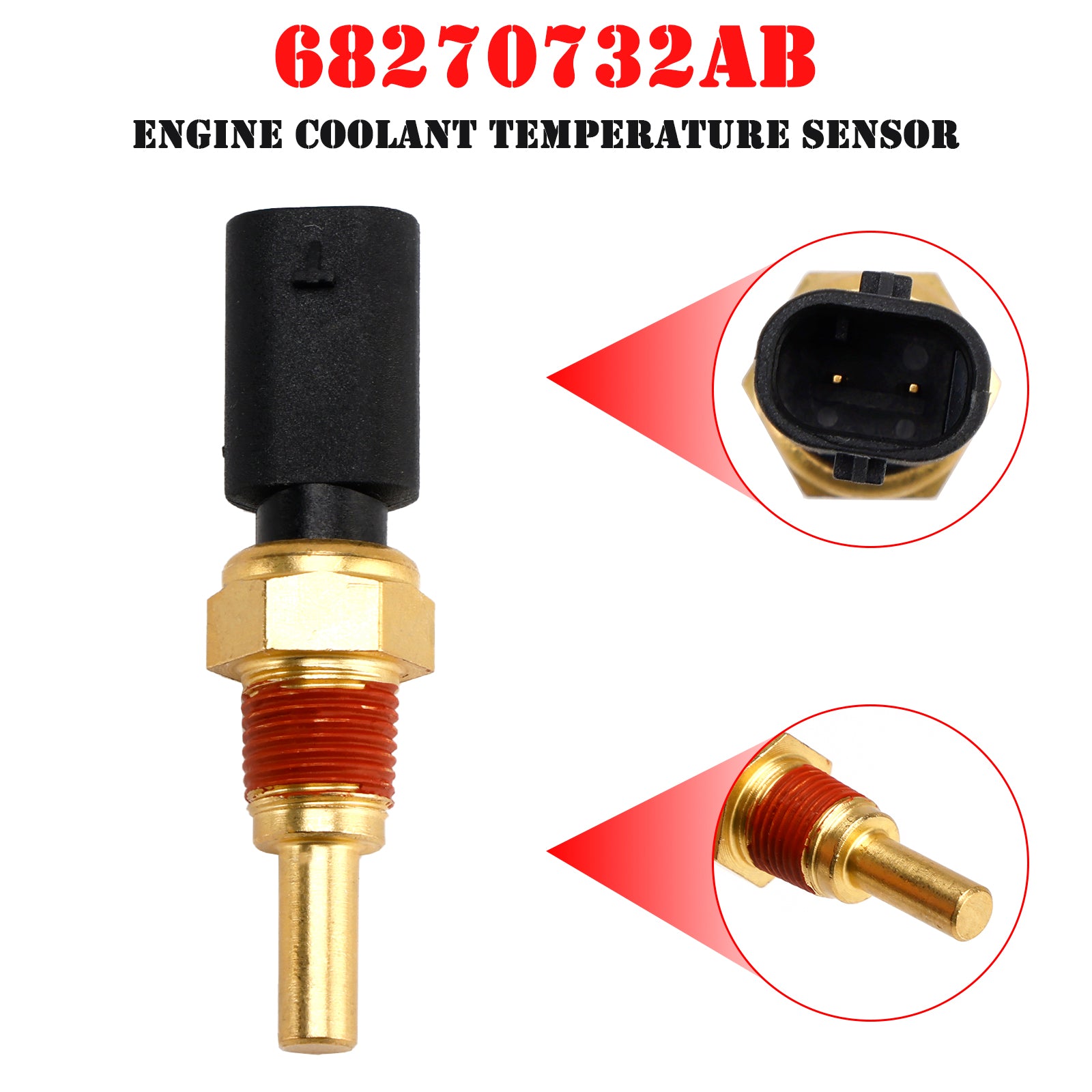 Dodge Ram for Chrysler Engine Coolant Temperature Sensor 68270732AB ...