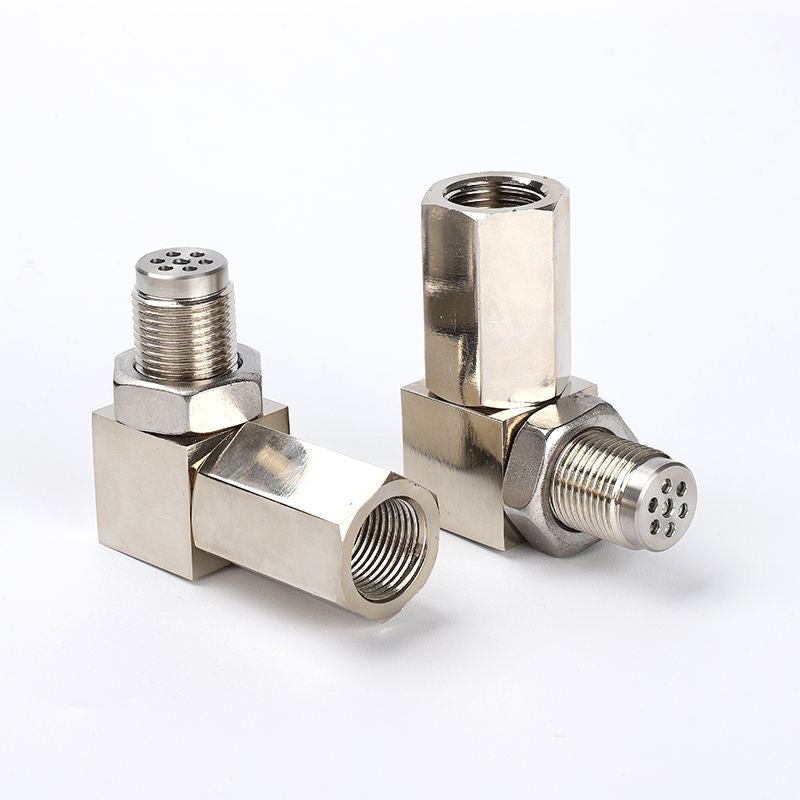 90¡ã O2 Oxygen Sensor Spacer Engine Light CEL Check Bung Mini Catalytic ...