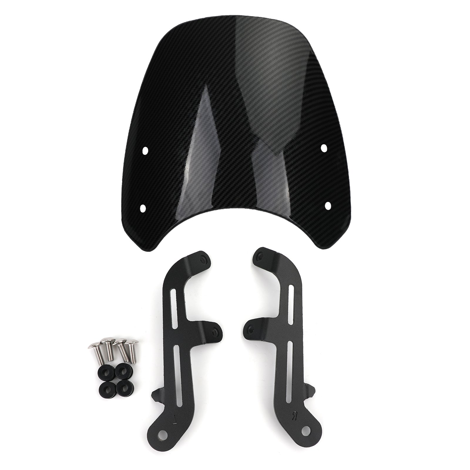 Triumph Bonneville T100 T120 Carbon ABS Plastic Motor Windshield WindS ...
