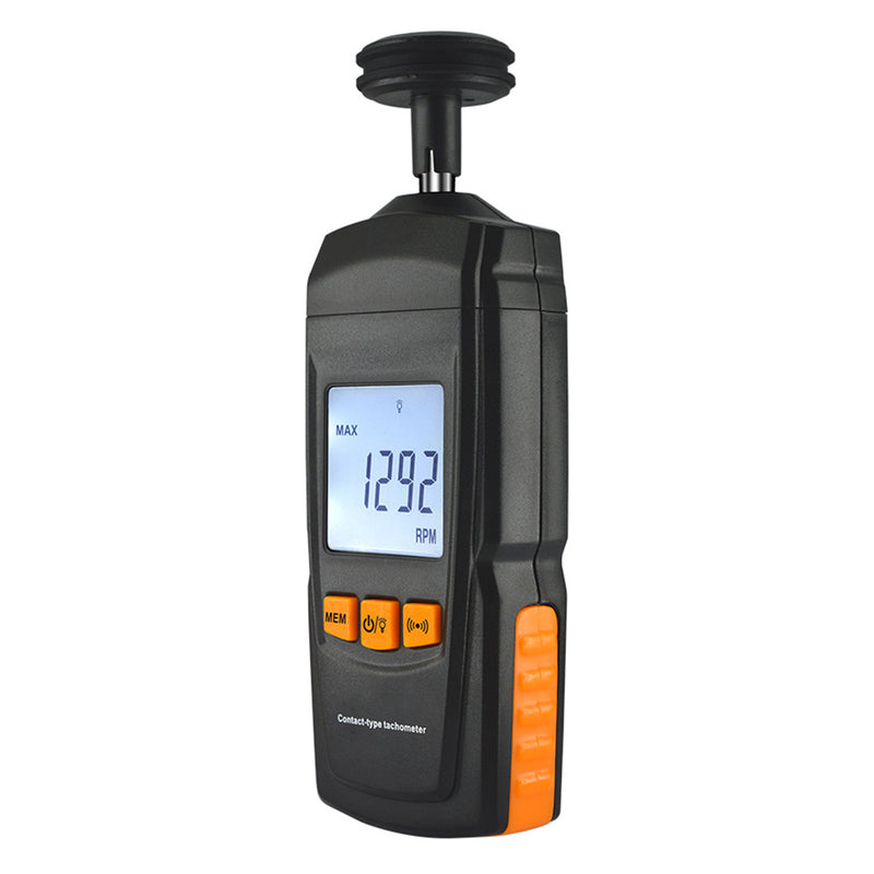 GM8906 Portable Digital Contact Motor Tachometer LCD Speedometer Tach ...