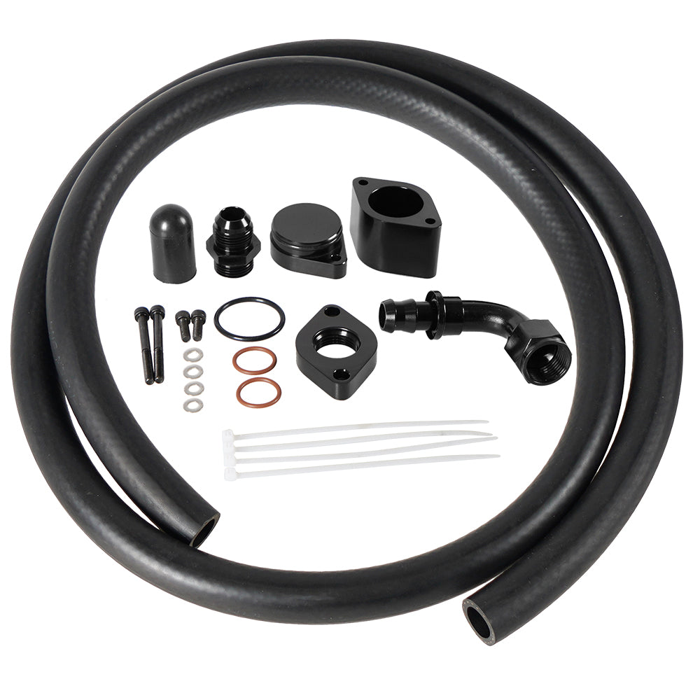 Turbo Piping Kit CCV PCV Reroute Kit For 2011-2023 Ford 6.7L Powerstro ...