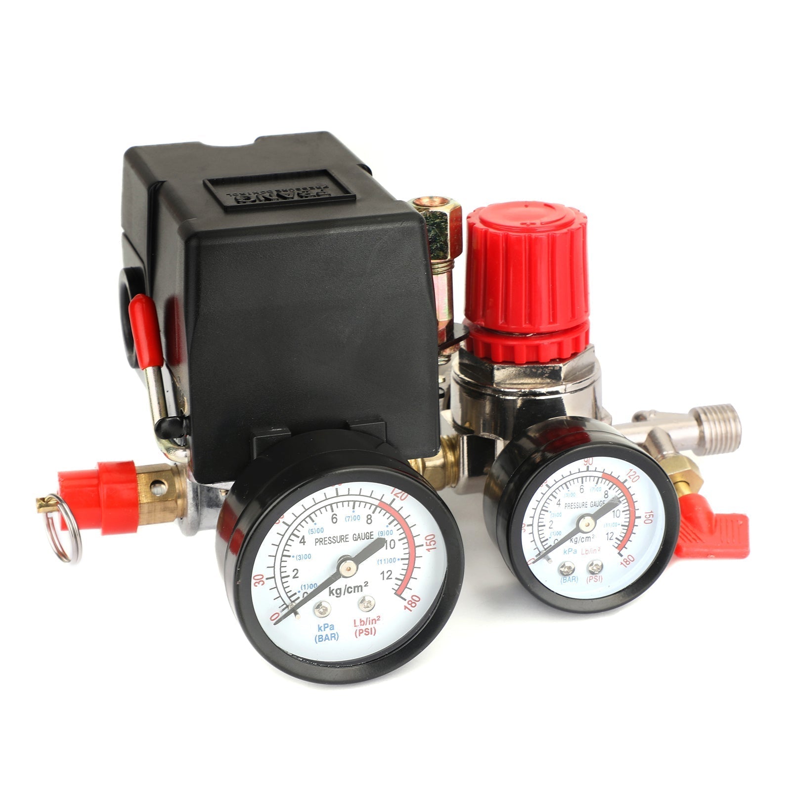 Air Compressor Pressure Control Switch Manifold Regulator Fitting with ...