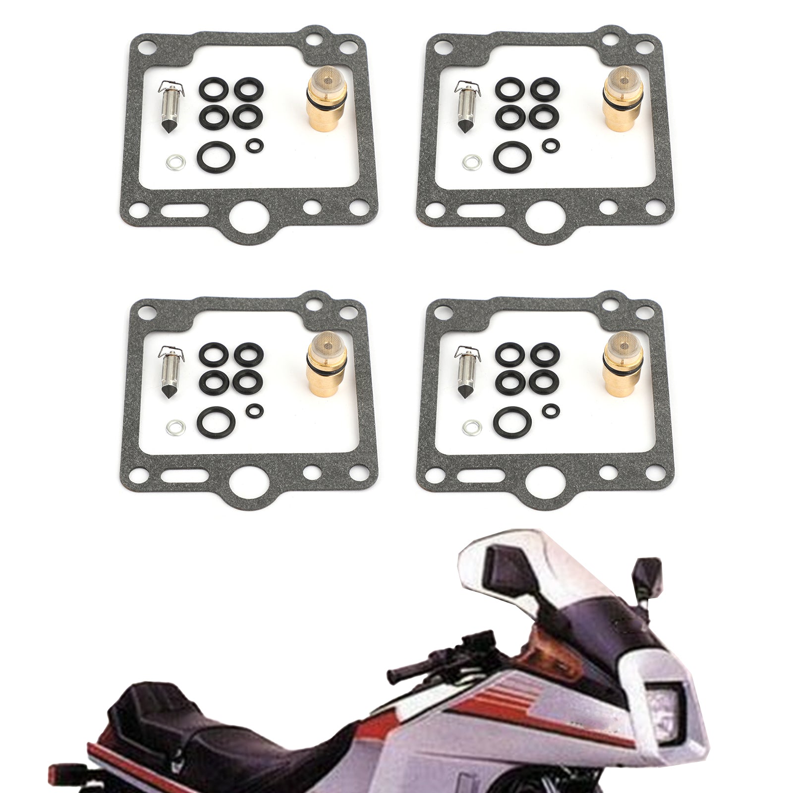 Yamaha XJ700 Maxim X 700 XJ750 FJ1100 FJ1200 4Sets Carburetor Repair K ...