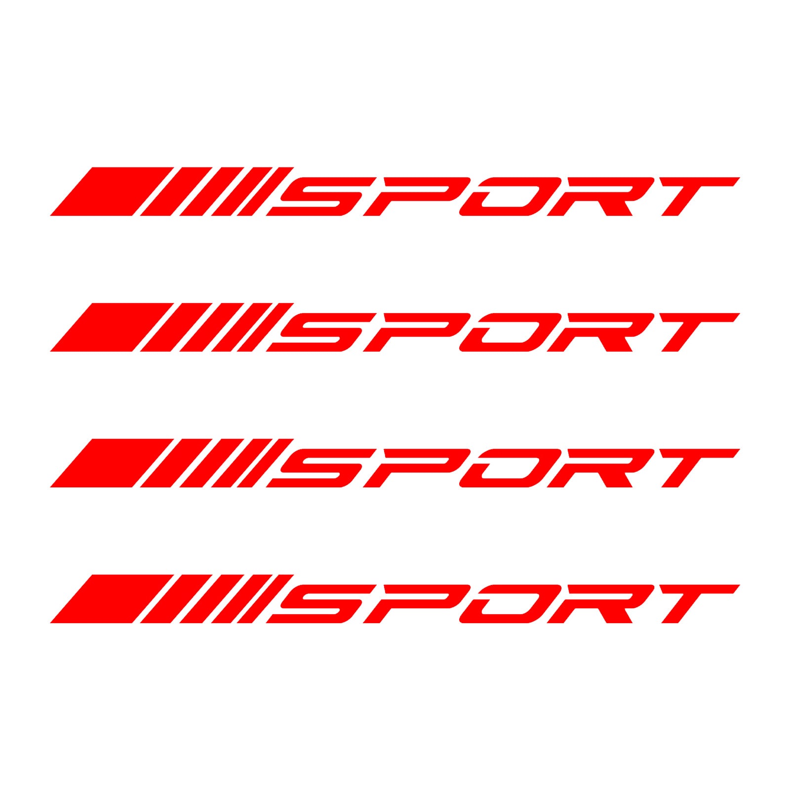 4Pcs SPORT Style Car Rims Wheel Hub Racing Sticker Graphic Decal Strip ...