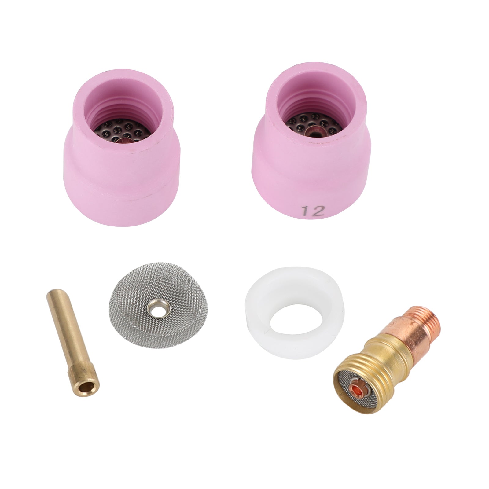 #12 Ceramic Glass Cup Complete Kit For Wp-17 18 & 26 Series Tig Torche ...